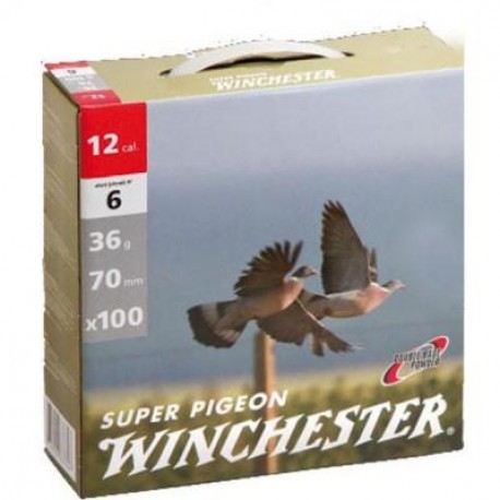 Pack 100 cart. Winchester Super-Pigeon / Cal. 12 - 36 g - Plomb bourre ...