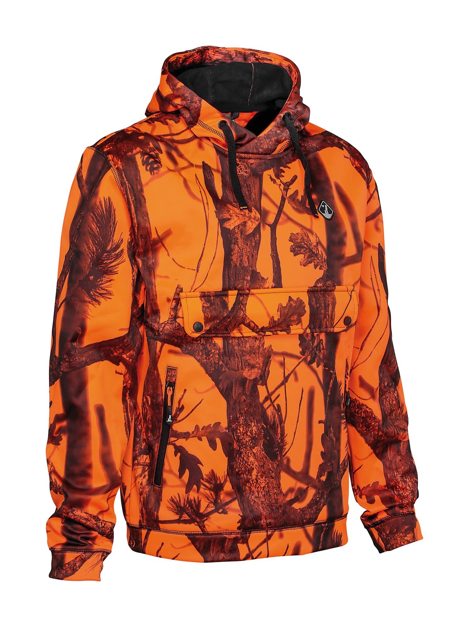 Sweat-shirt de chasse à capuche Percussion - GhostCamo Blaze - Pulls de ...