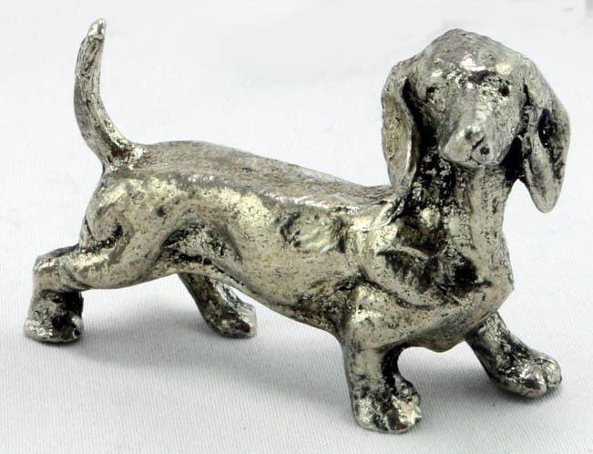 Figurine étain Teckel - Bronzes - Objets décoratifs | Made in Chasse