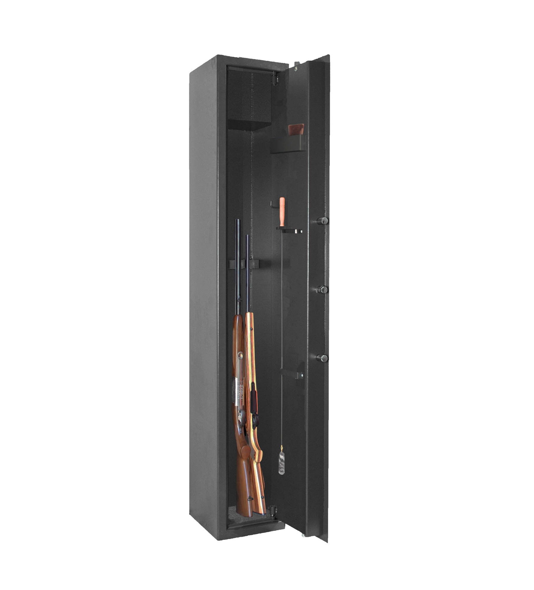 Armoire forte Elite Gaper 4 armes + étagère amovible - Coffres forts ...