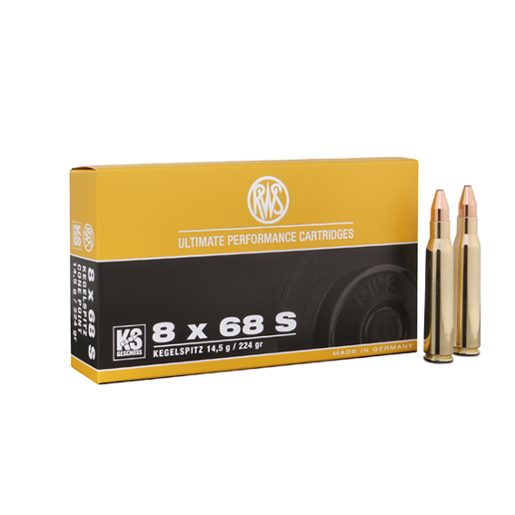 Cartouche RWS / cal. 8x68 S - KS 14,5 g - Calibres européens | Made in ...