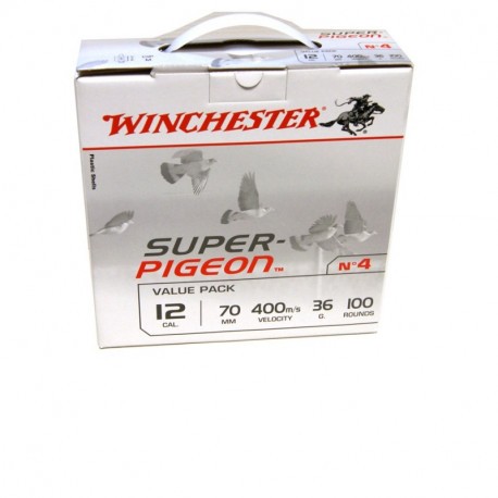 Pack 100 cart. Winchester Super-Pigeon / Cal. 12 - 36 g - Cartouches ...