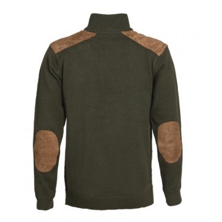 Pull de chasse Ligne Verney-Carron Fox zippé - Kaki - Pulls de chasse ...