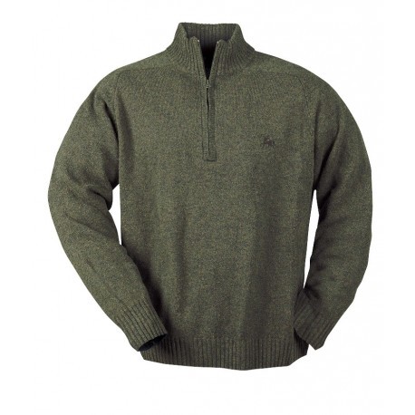 Pull de chasse Ligne Verney-Carron Victor / Kaki - Pulls de chasse ...
