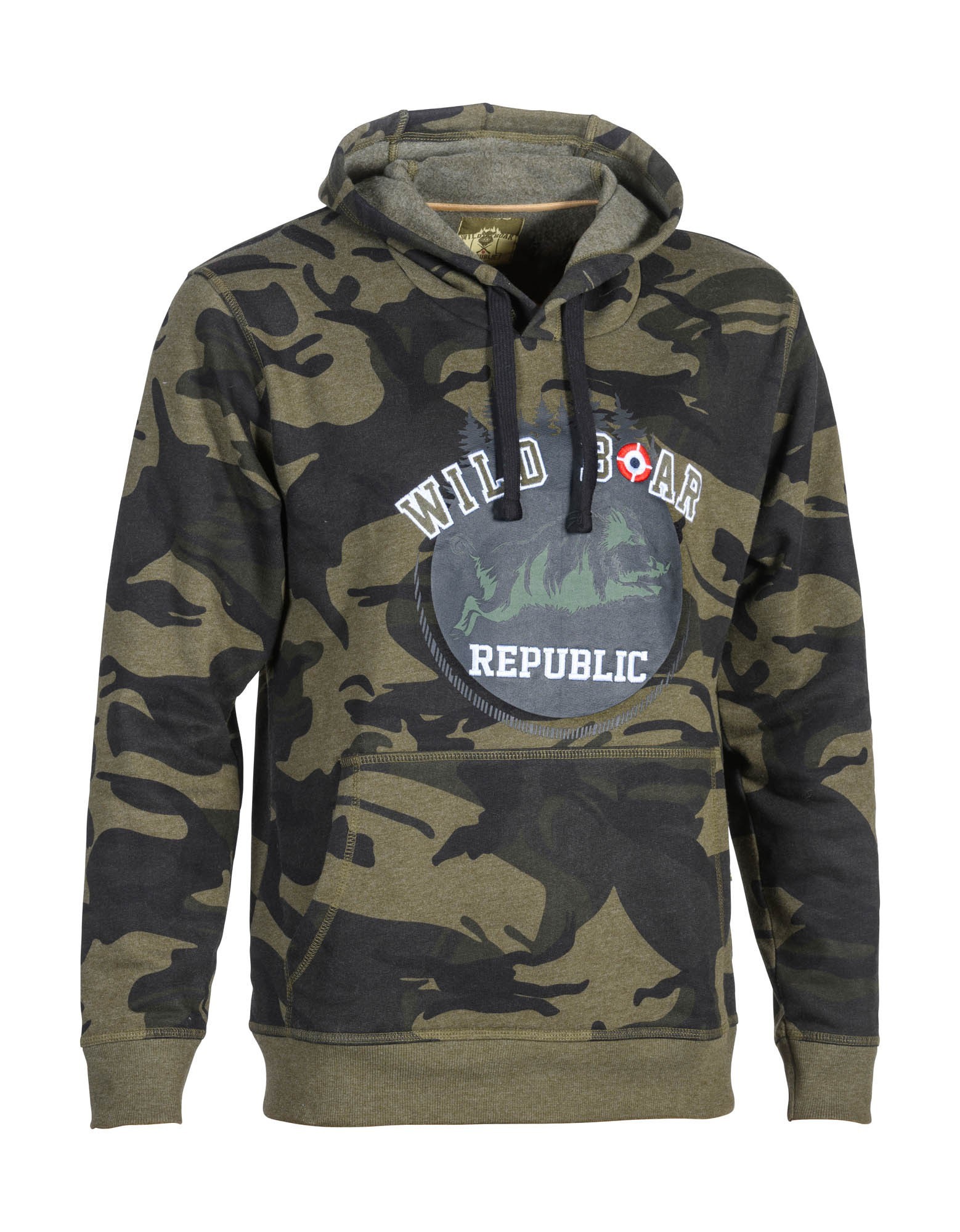 Sweat-shirt de chasse à capuche Percussion Wild Boar Republic - Camo CE ...