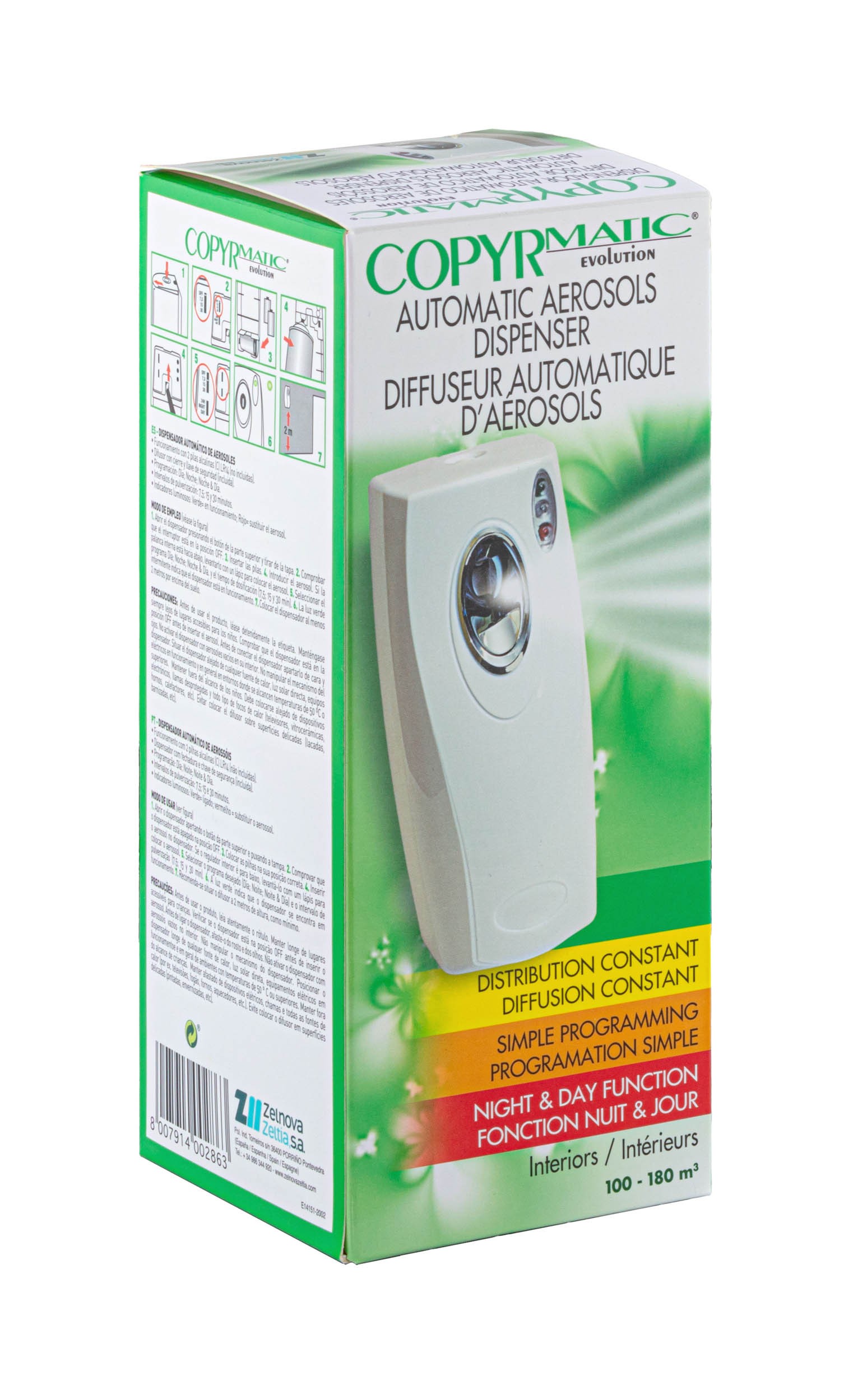 Pack diffuseur insecticide avec 4 recharges Coopermatic - Contre les ...