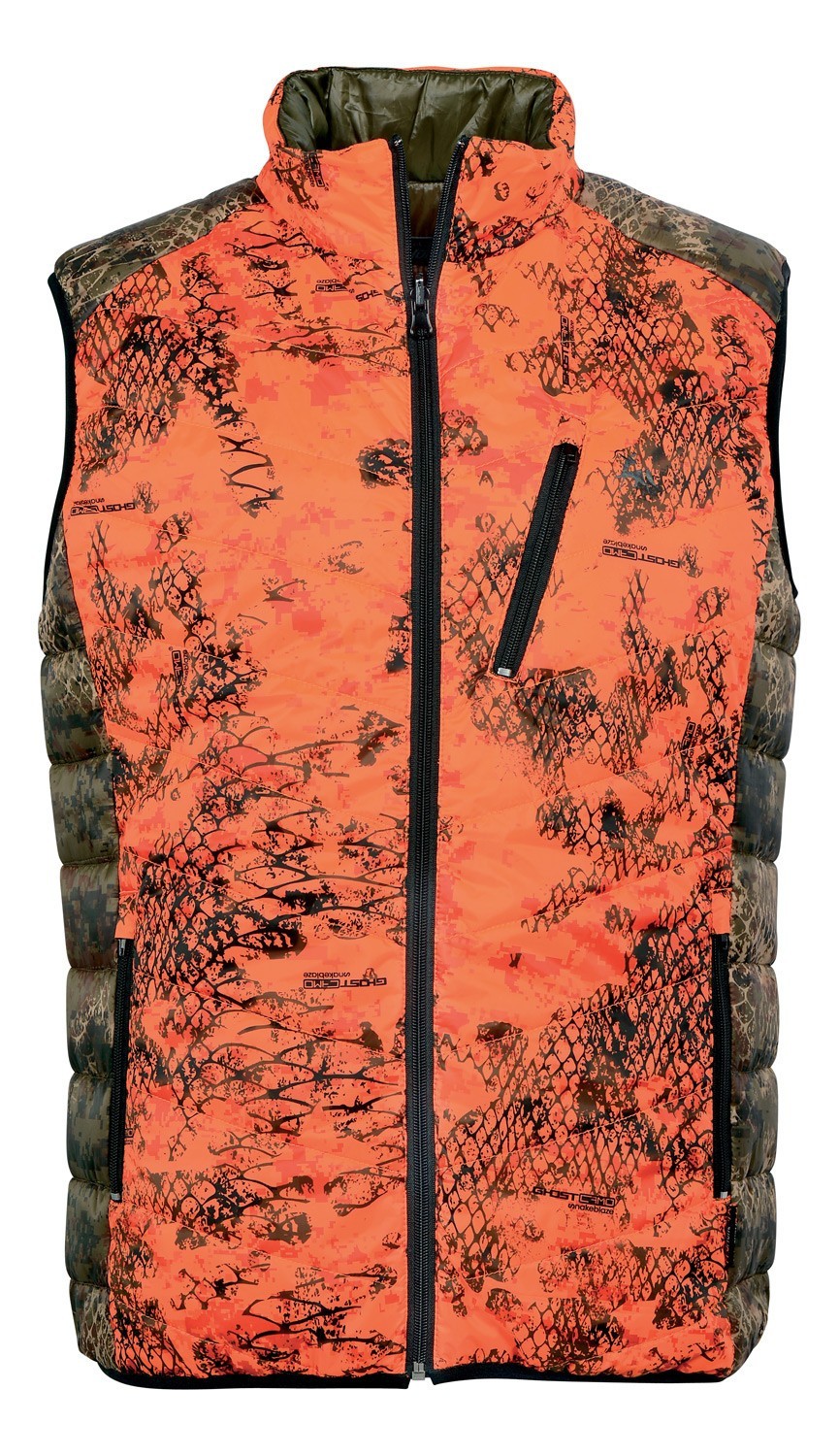 Gilet matelassé réversible ProHunt Léopard Kaki - Snake Blaze - Gilets ...
