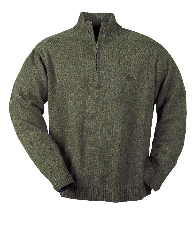 Pull de chasse Ligne Verney-Carron Victor / Kaki - Pulls de chasse ...